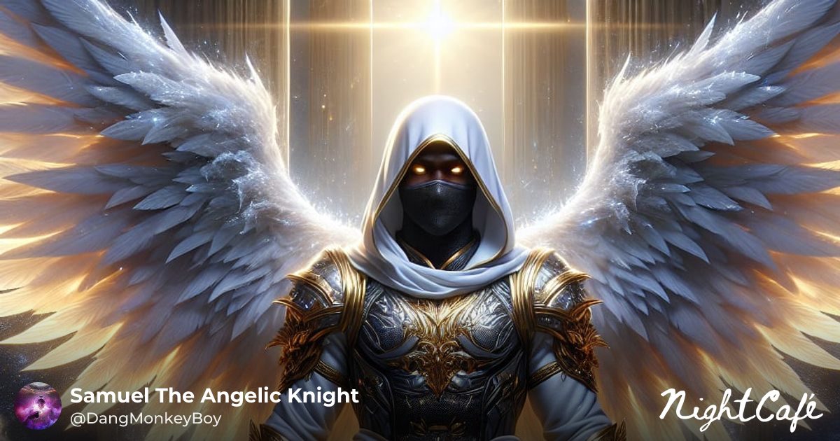 LAUDATE DOMINUM Angelic Knight - Angelic Black Knight with G...
