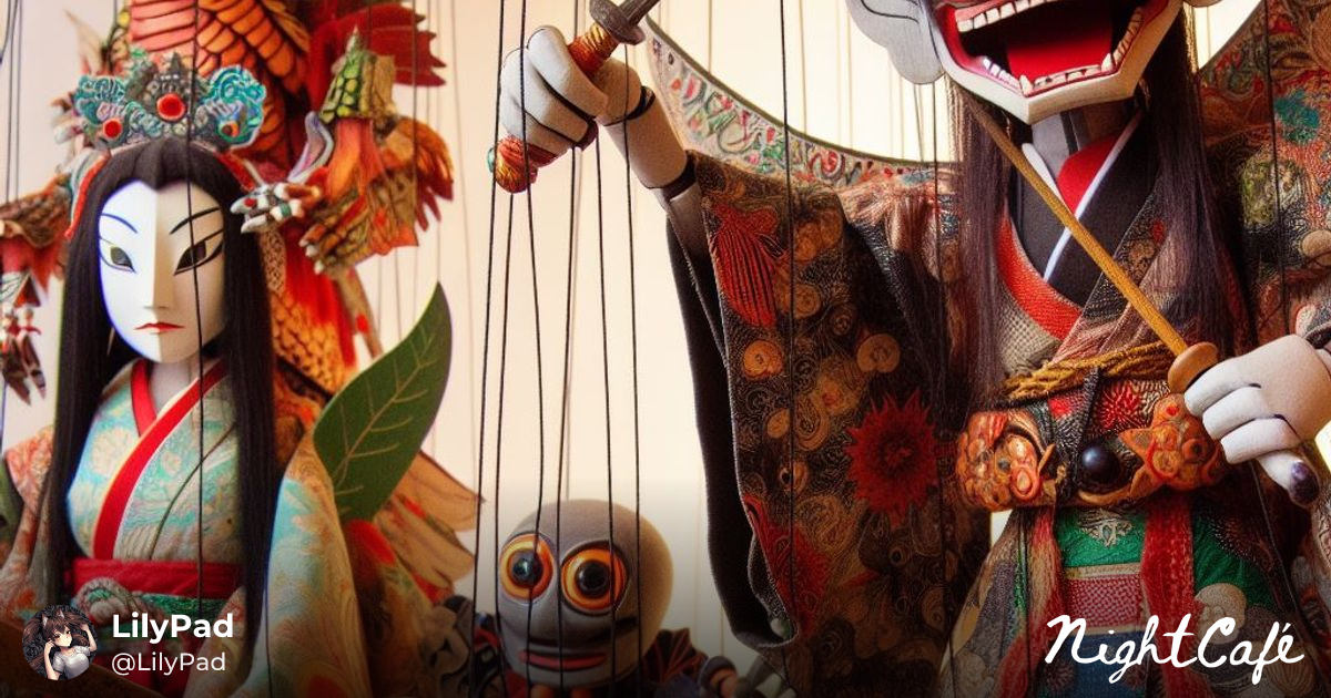 Japanese Folklore puppets