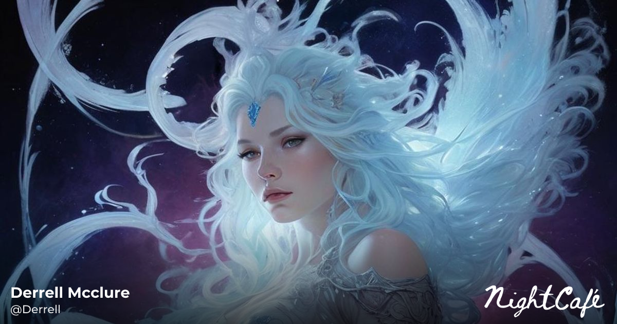 Ethereal Lion Spirit in Science Fiction Style - AI Art