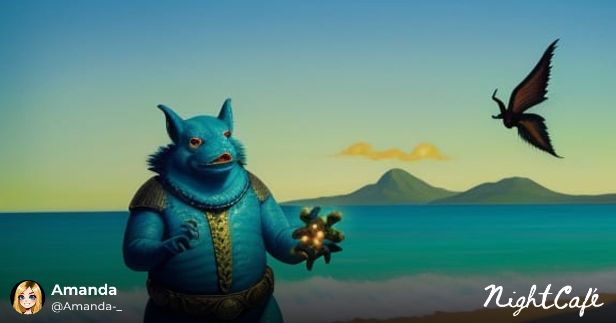 Kobold Hunter with Glowing Hand, in Surreal Oil Pa... - AI Art