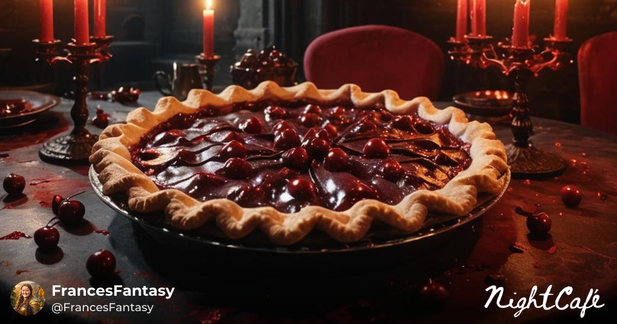 Gothic Cherry Chocolate Pie