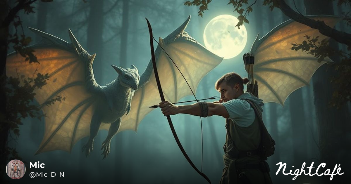 i shot a taradactle - Majestic Taradactyl Falls in Moonlit F...