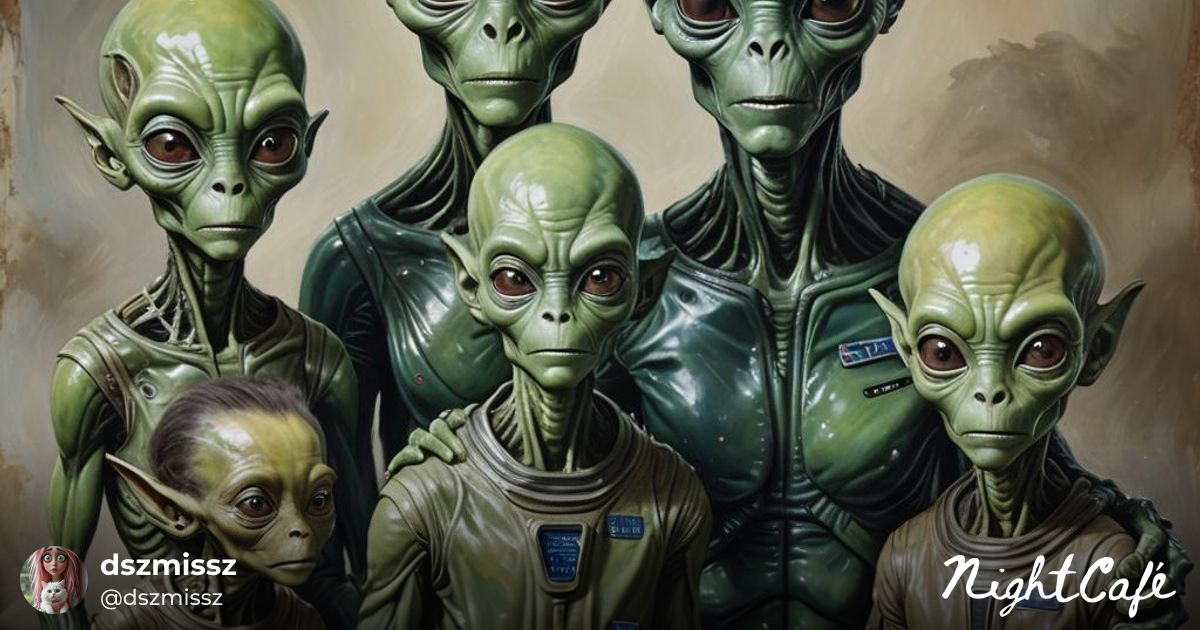 ALIEN. FAMILY. PORTRAIT. I. - Realistic Alien Family Portrai...