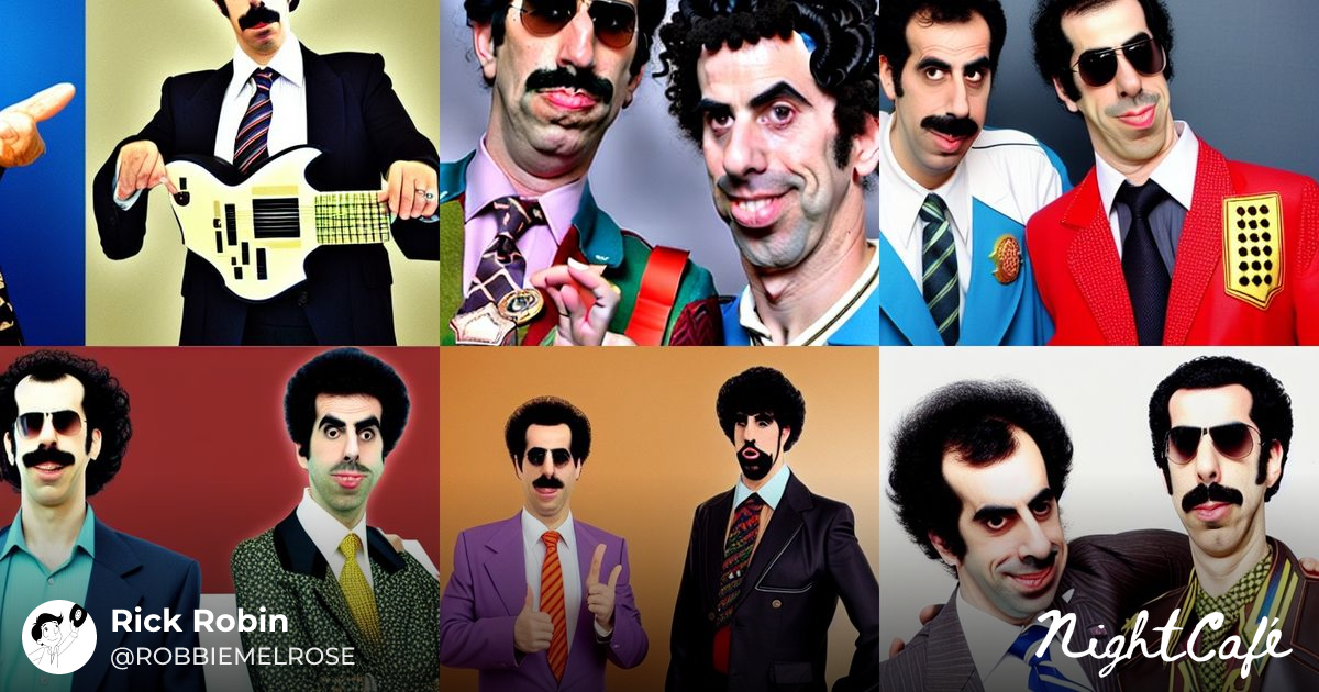 Borat Sagdiyev and Sacha Baron Cohen
