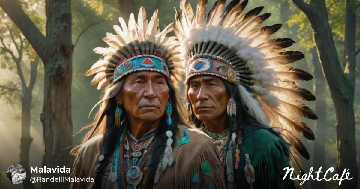 Native American Chief on Horseback in Hyperreal St... - AI Art