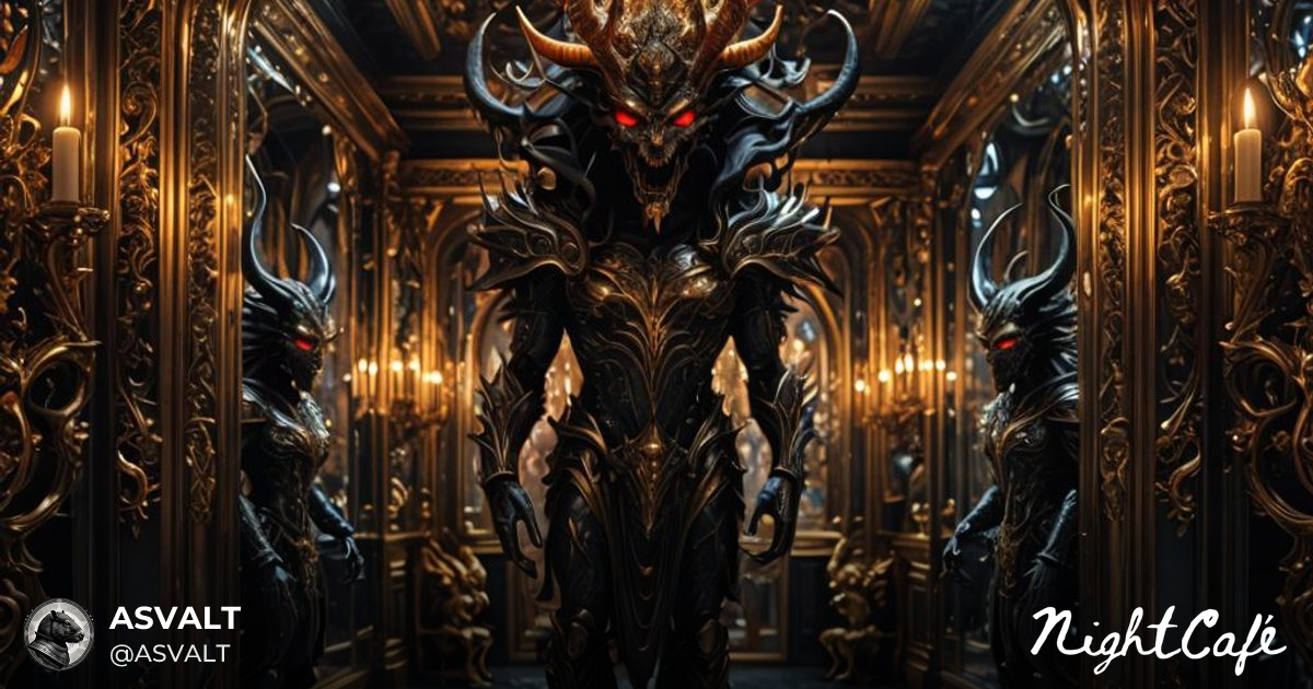 Demonic entities reflect in mirrors