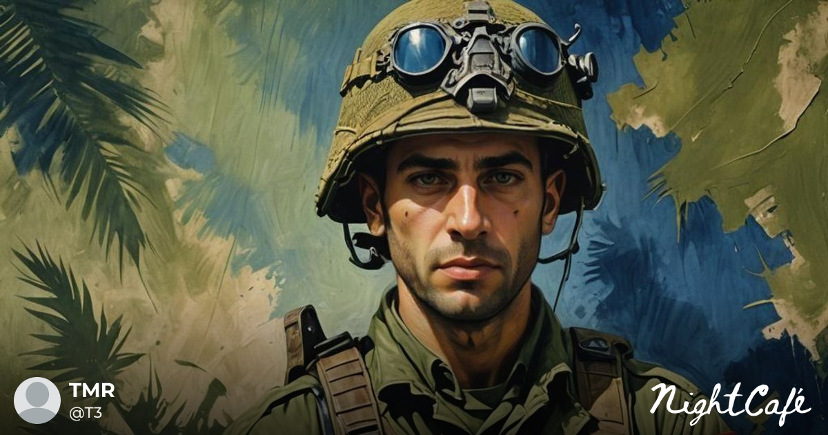 Handsome Israeli Soldier with Rifle, Detailed Digi... - AI Art