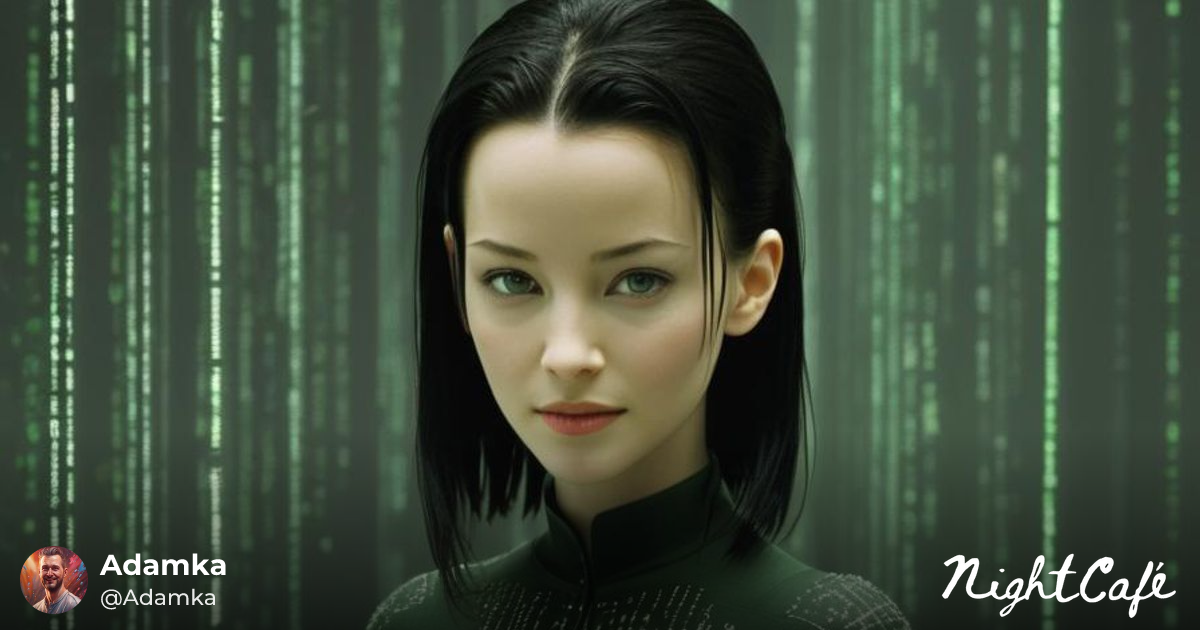 a Beautiful adorable-Veronica of Matrix movie, duality universe of ...