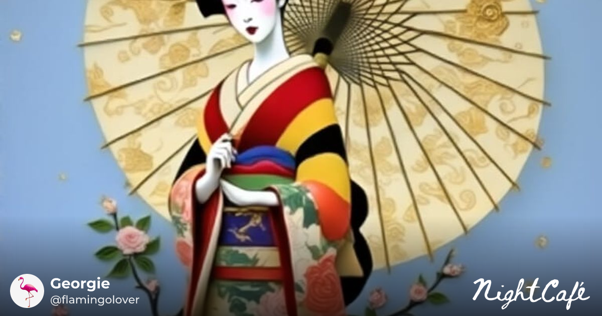 Portrait of lovely Japanese Geisha - Portrait of lovely Japa...