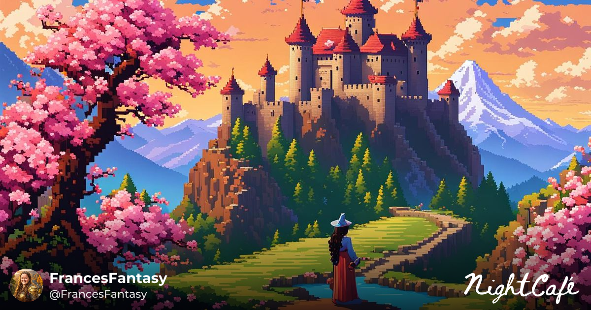 Spring Castle Pixel Art 3