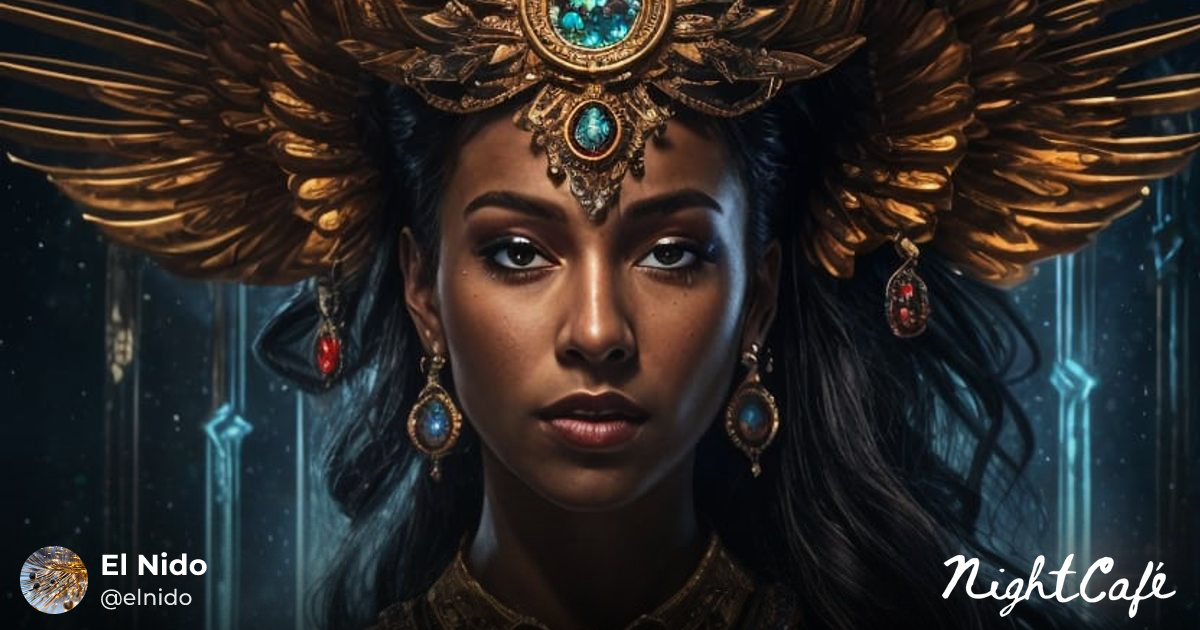 Aztec Witch - Aztec Wizard Portrait in Hyperrealism