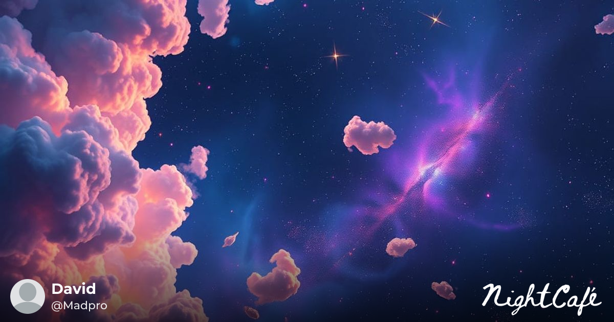 Realistic universe picture - Ethereal Galaxy Landscape in V...