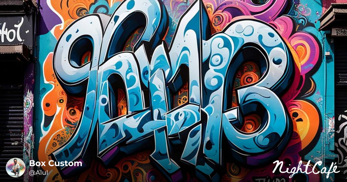 Bold Street-Style Graphics with Graffiti Art in 3D - AI Art