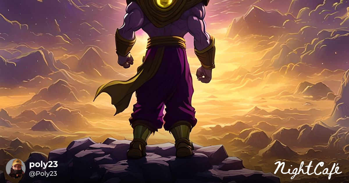 Broly launching an energy sphere. - Broly's Energy Sphere: A...