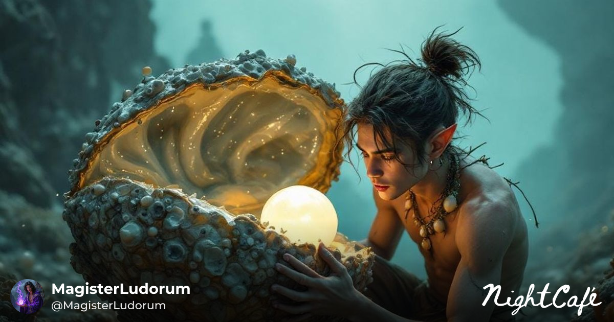 Elf Pearl Diver and Magic Pearl 250603C