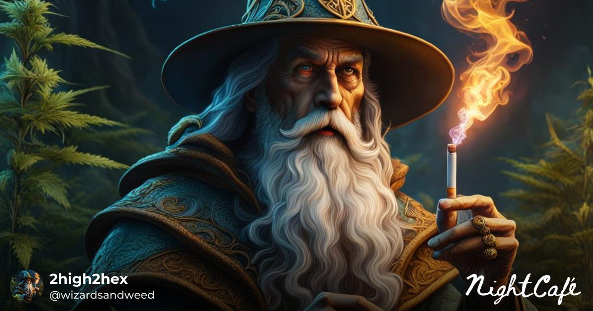 wizard smoking weed - Wizard Smoking Weed in Detailed Matte ...