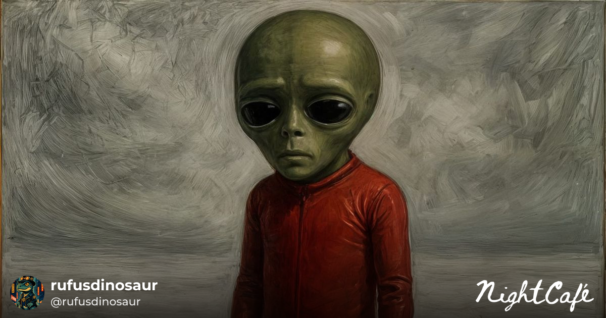 Worldwide Helium Shortage - Alien in Monochromatic Snowscape