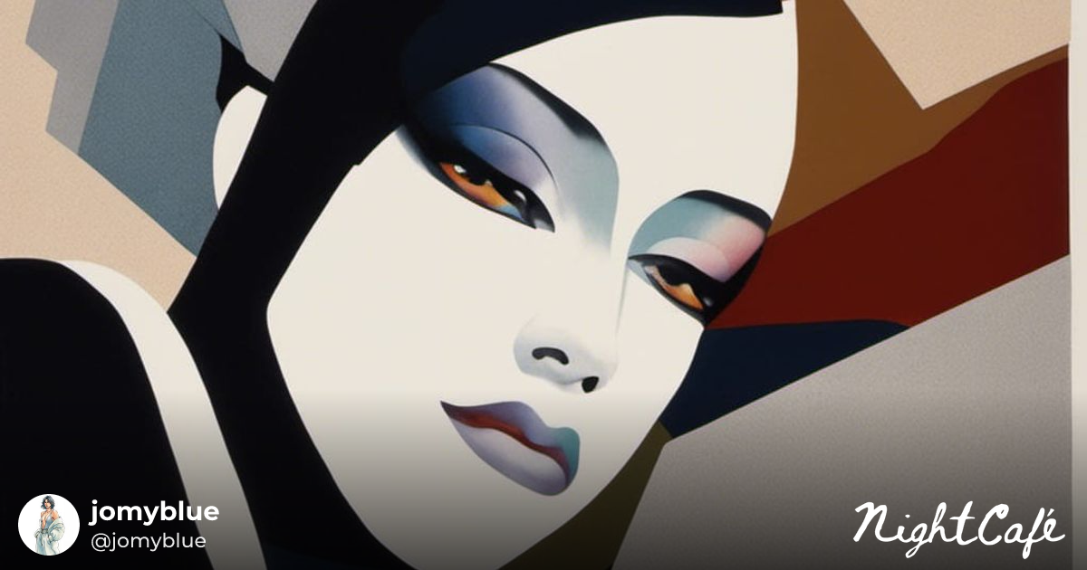 Beautiful androgynous genderless person with slender angular face and ...