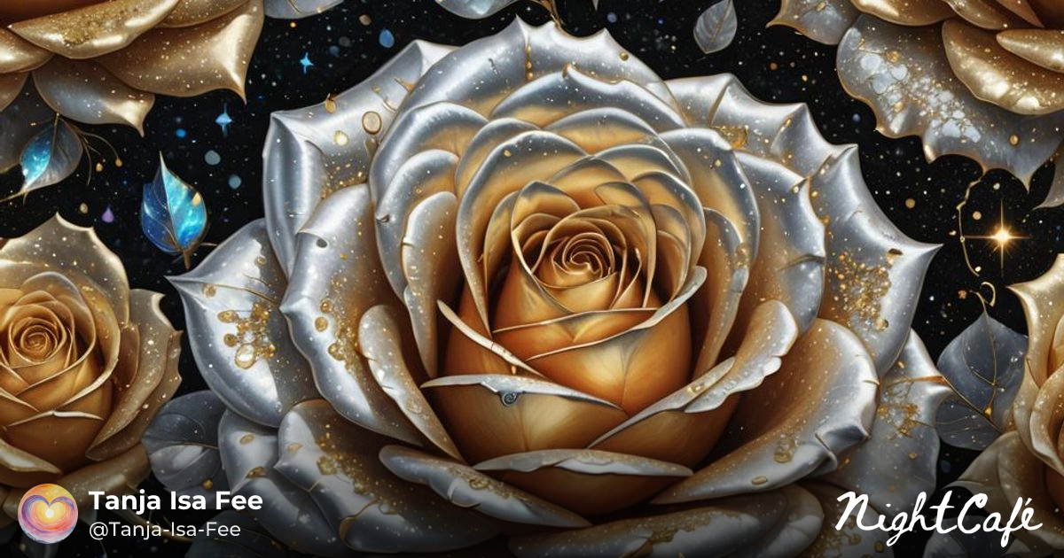 Die gold-silberne Rose - Sonne und Mond - Yin und Yang ist eins