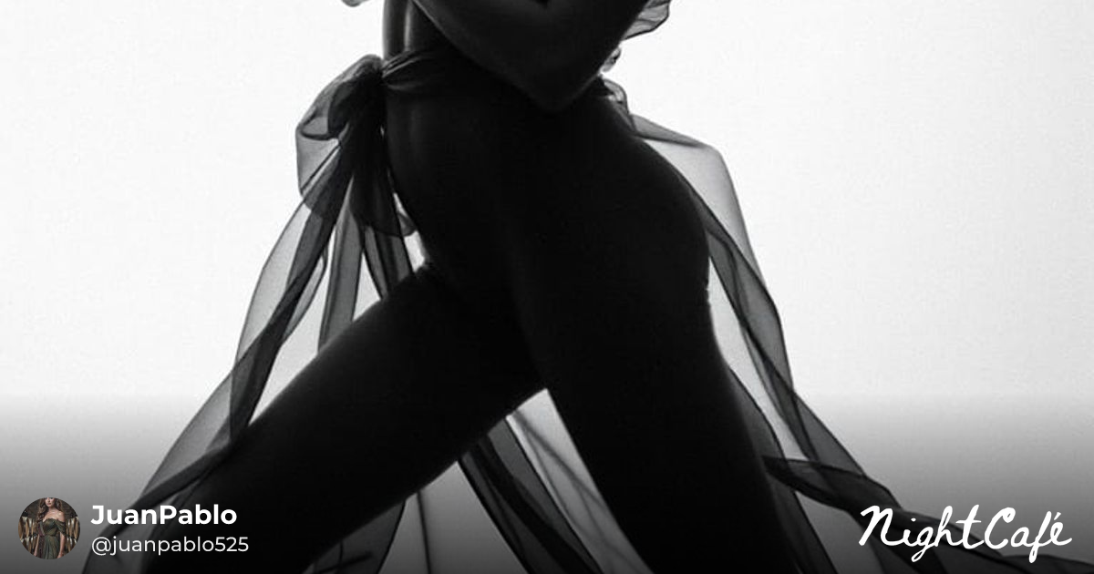 Ethereal Abstract B&W Photography of Human Form - AI Art