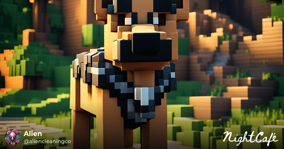 The Minecraft German Shepherd - Minecraft German Shepherd in...