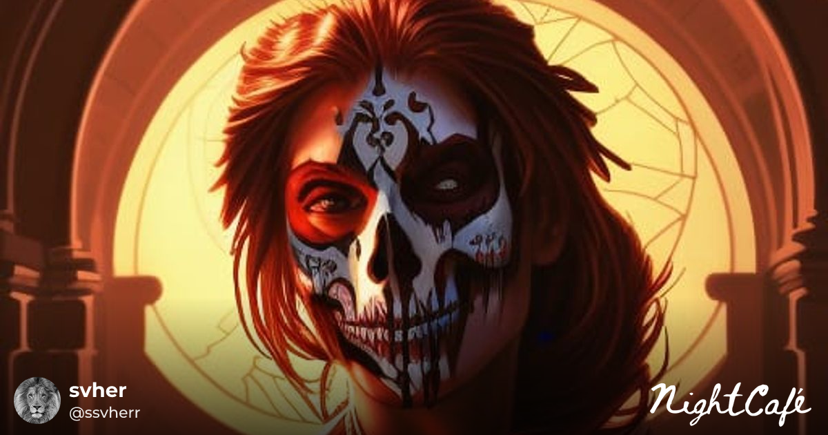 gypsy skeleton face bleeding - Bleeding Gypsy Skeleton Face:...