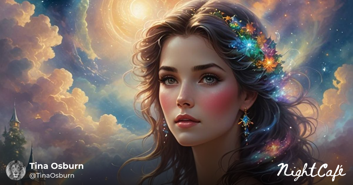 Ethereal Woman Made of Cosmic Energy - AI Art