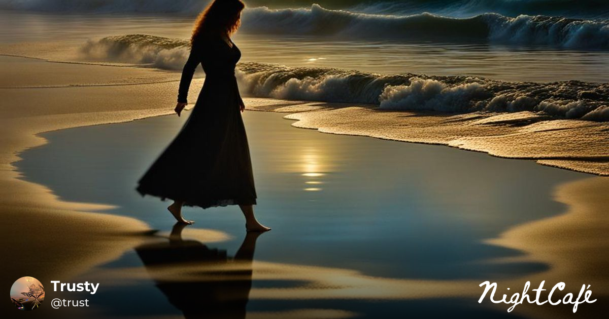 she simpered and wailed into the shadowy eerie fog... - AI Art