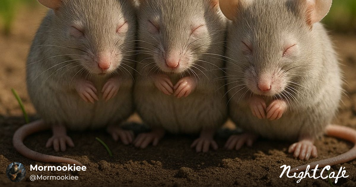 Three Shynd Mice - Adorable CGI Blind Mice Enjoying Sunny Da...