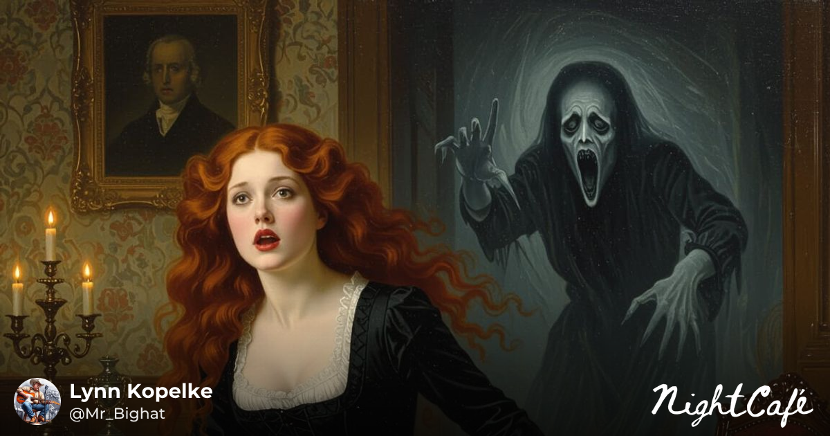 Terror at Manor Horwith - Terrified Woman Fleeing Ghostly Ap...