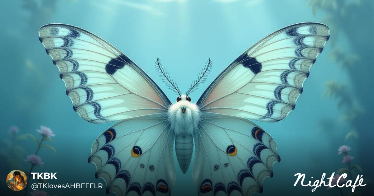 Butterfly / Moth - Mystical Lunar Moth Mermaid Bat Hybrid in...