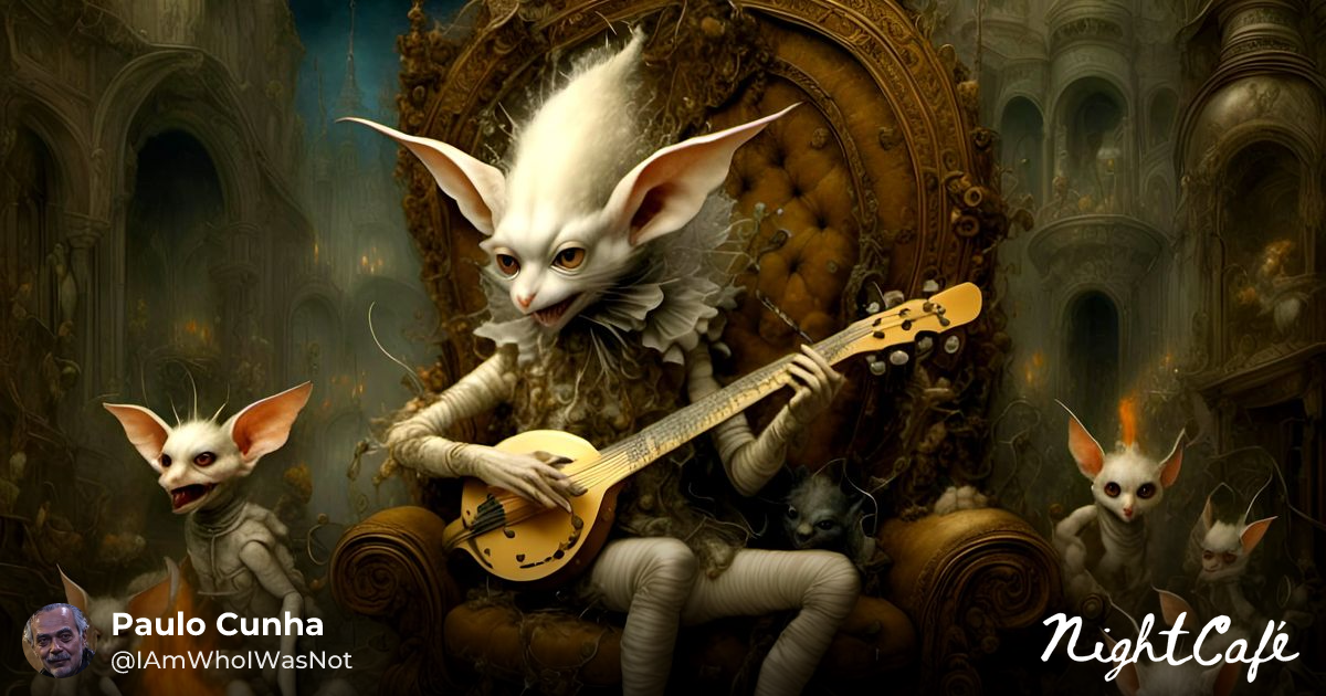 The Minstrel and His Tricksters - Cryptid Harlequin Gremlin...