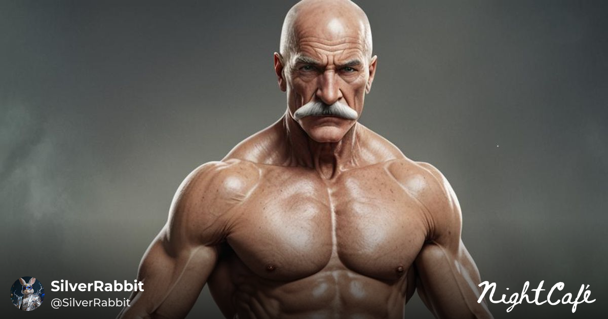 Pugilist - Muscular Bald Gentleman Boxer in Detailed Matte ...