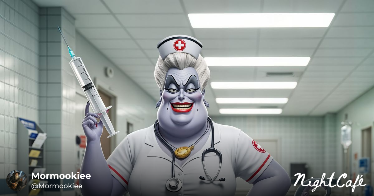 Nursula - Ursula the Sea Witch as a CGI Nurse
