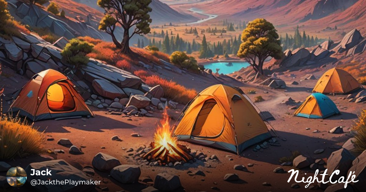 Magical place to camp - Alien Planet Campsite with Epic Land...