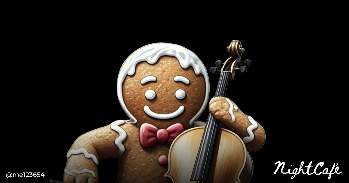 Gingerbread Maestro in 3D Anime Style - AI Art