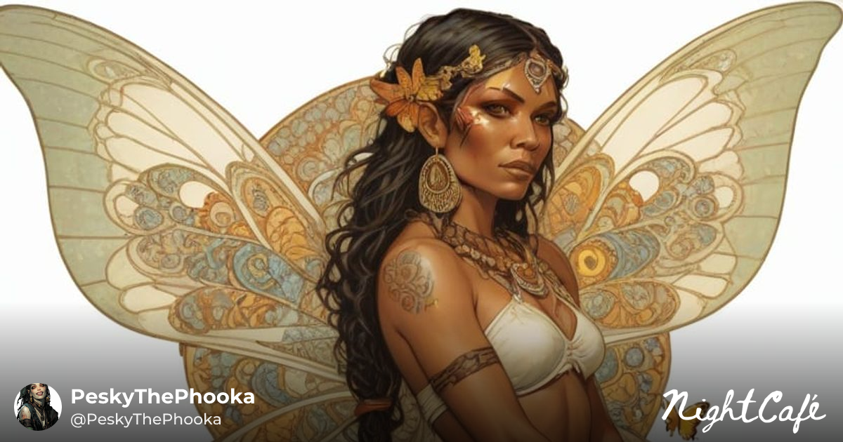 A pixie lady - Australian Aboriginal Pixie in Fantasy Style