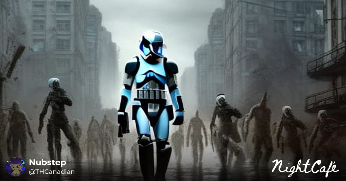 Zombie trooper - Zombie Stormtrooper in Post-Apocalyptic War