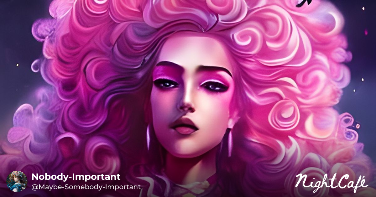 Punk Rock Queen - Neon Queen Portrait with Crystals and Flow...