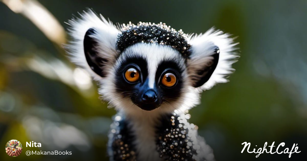 Lemu - Liquid Metal Lemur in a Grand Studio