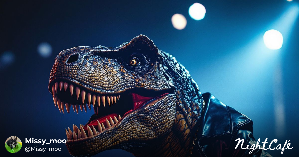 Idk - Tyrannosaurus Rex Rapper Performs Under Spotlight