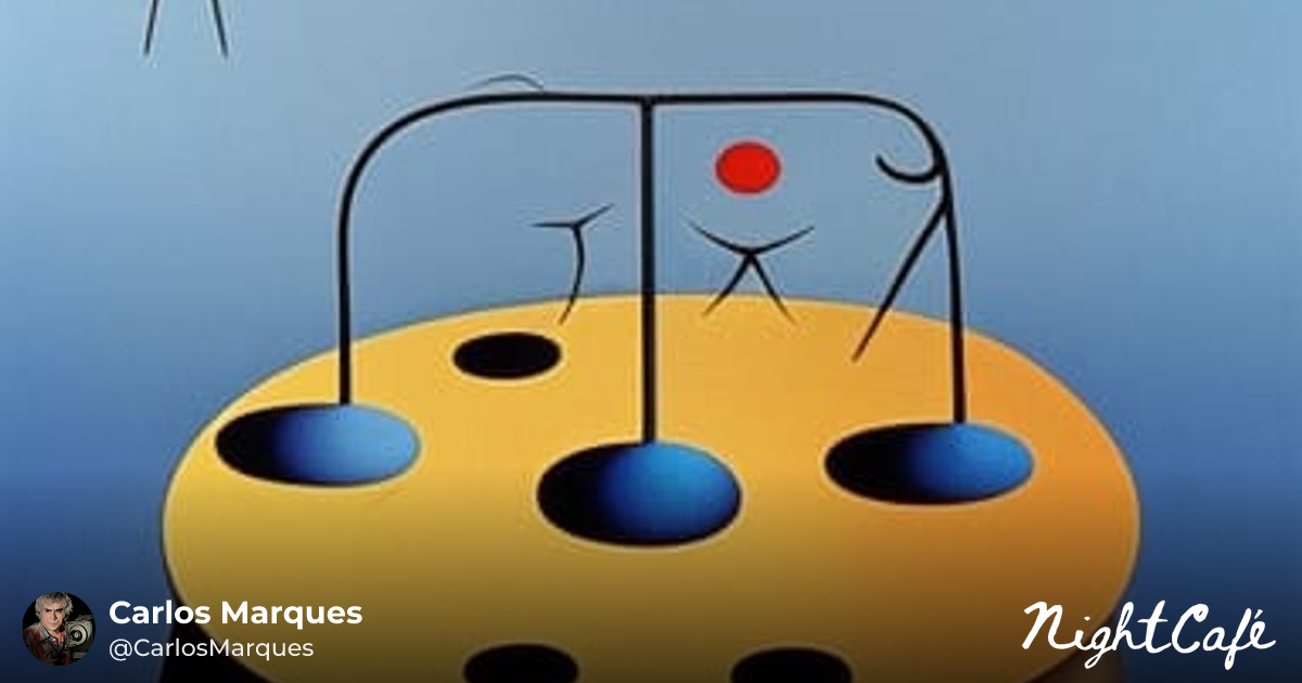 one clock melts inside one transparent hourglass, surreal by Joan Miro ...