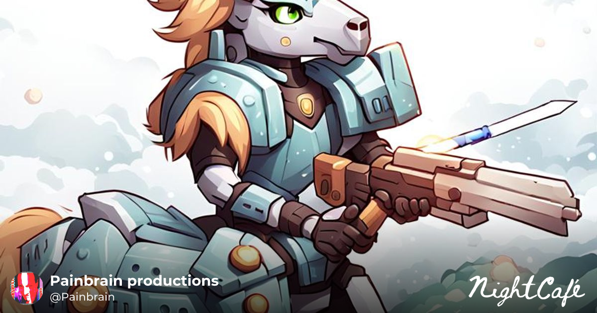 Sci-Fi Centaur Warrior in Toy Action Doll Style - AI Art