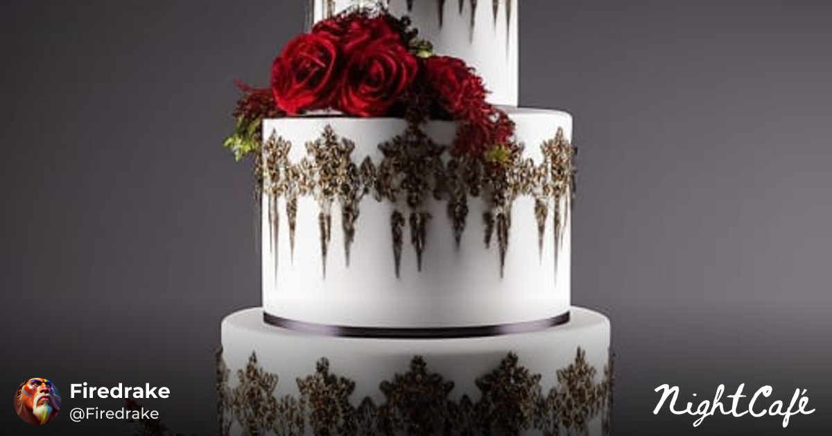 Gothic death metal wedding cake - Gothic Death Metal Wedding...