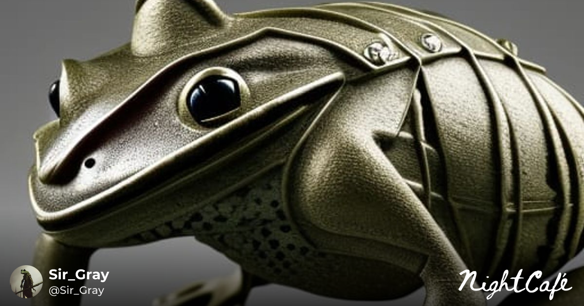 Armored Frog in Hysterical Morgue: Photorealistic ... - AI Art