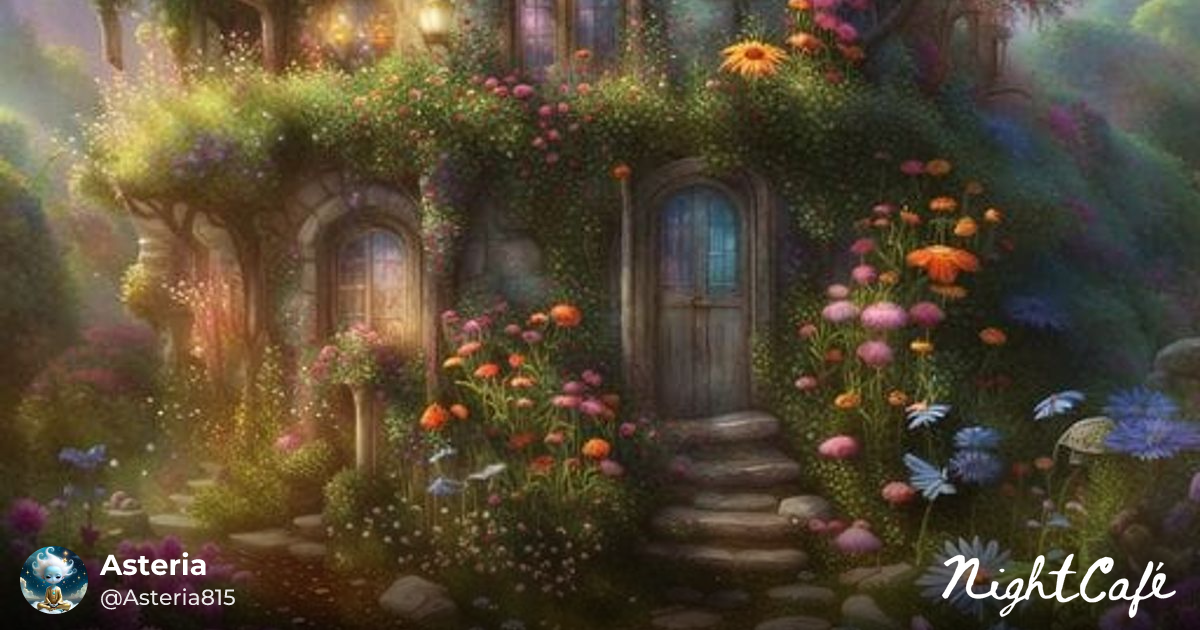 Cute overgrown elf cottage