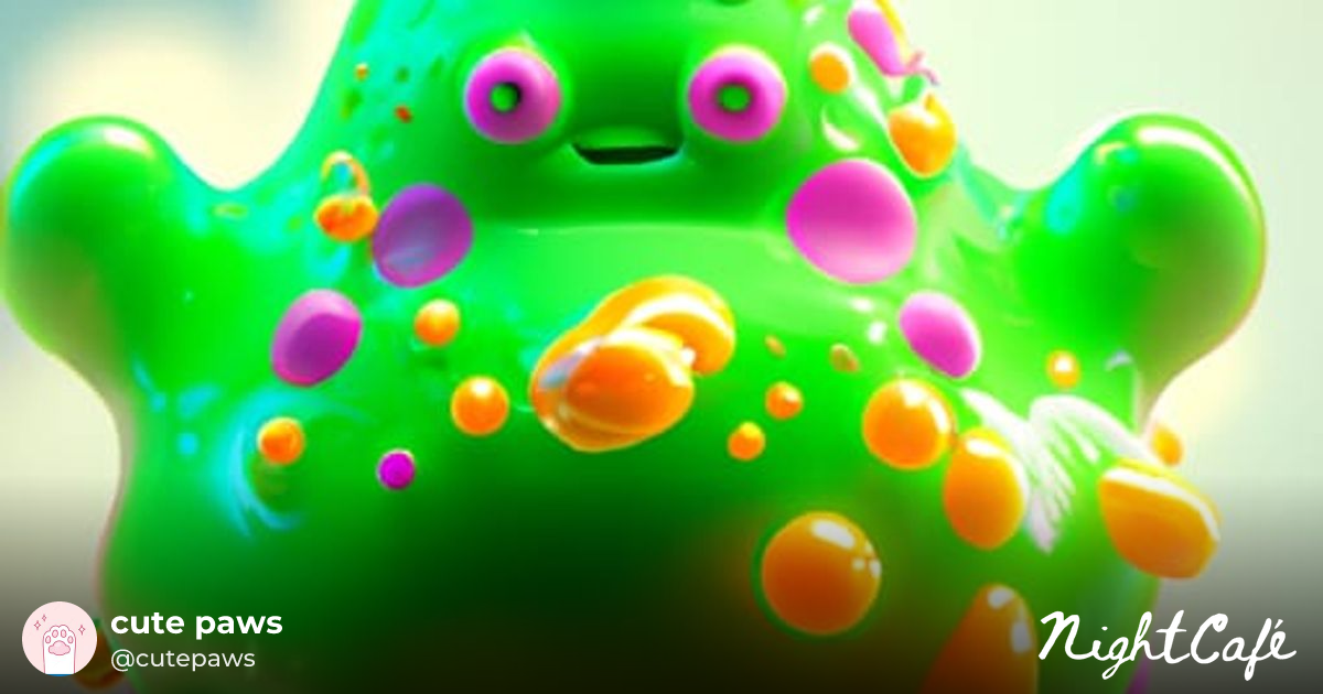 cute blob - Cute Blob in Detailed Matte Painting Style