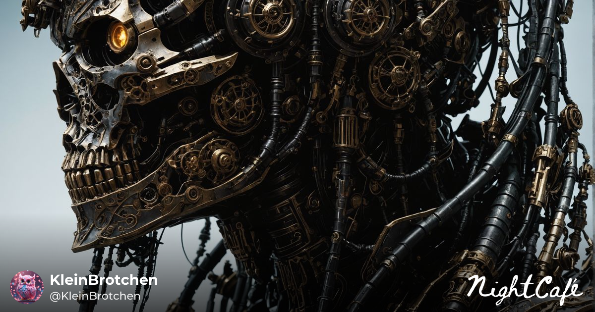 Fantasy Anime Cyborg Inspired by Warhammer 40k - AI Art