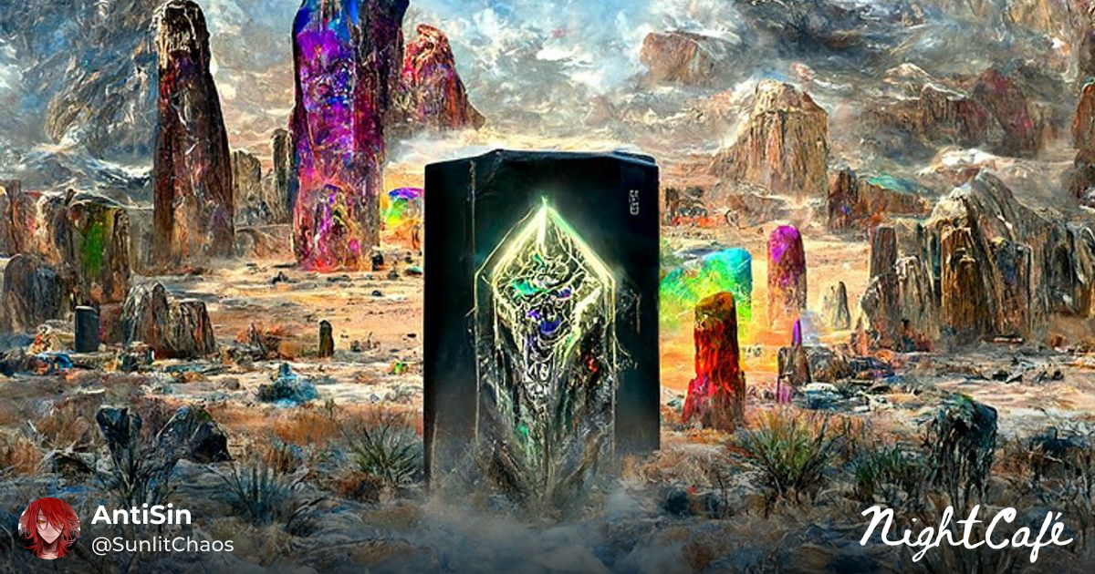 'Ymnar's Obelisk - Eldritch Monolith in Hyperdetailed Deser...