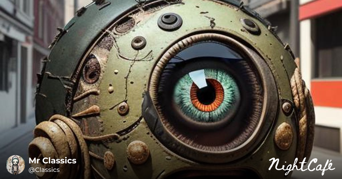 Surreal Mummy Sculpture with Fish Eyes - AI Art